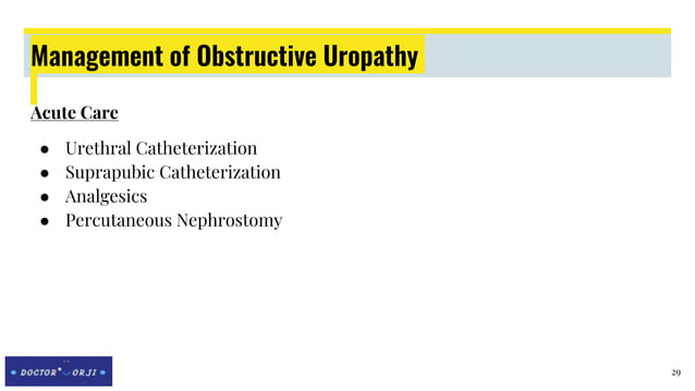 Obstructive Uropathy | PPTX