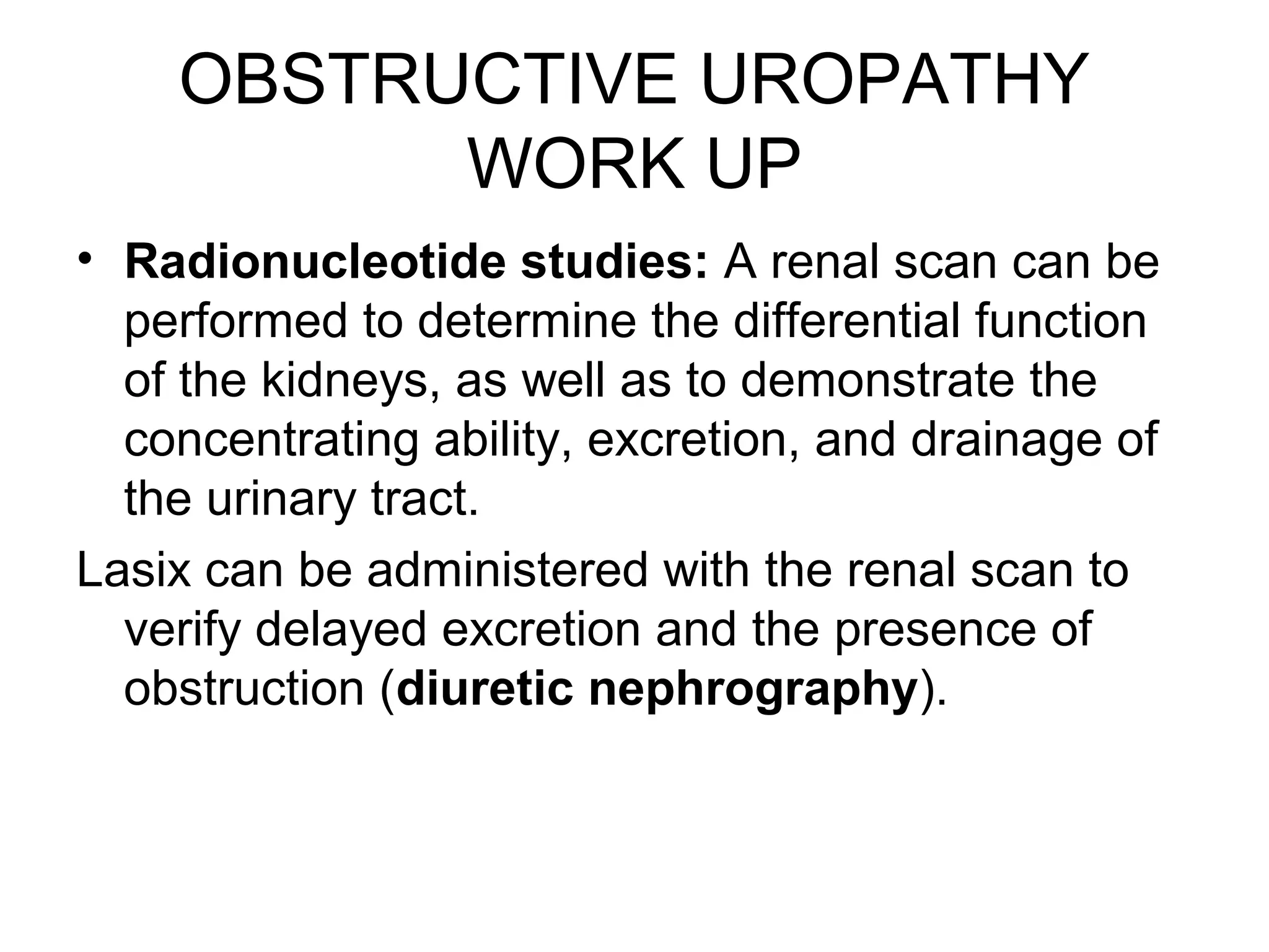 Obstructive uropathy | PPT