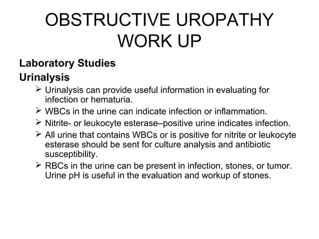 Obstructive uropathy | PPT