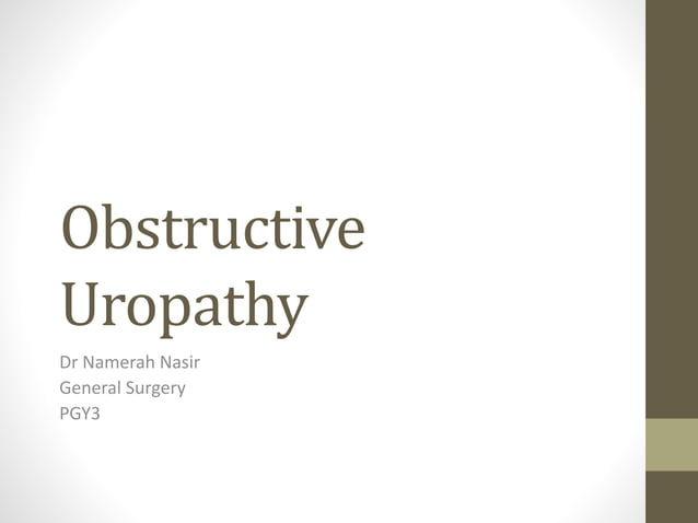 Obstructive Uropathy.pptx