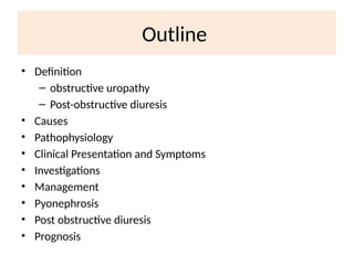 Obstructive uropathy and post obstructive diuresis.pptx