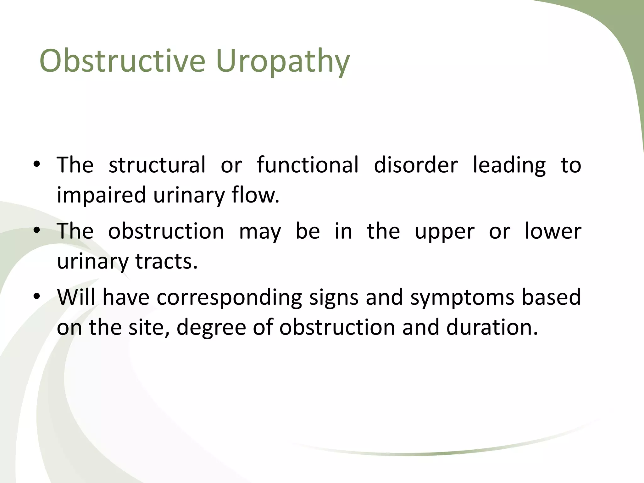 Obstructive uropathy in neonates | PPTX