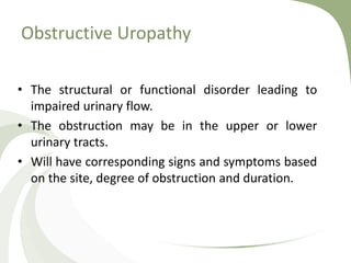 Obstructive uropathy in neonates | PPTX