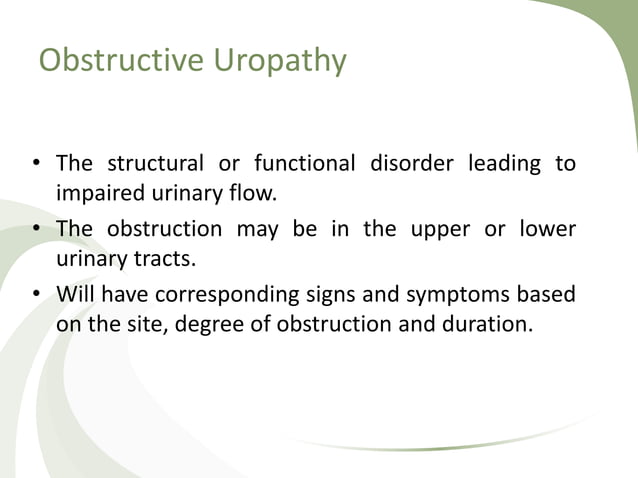 Obstructive uropathy in neonates | PPTX