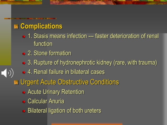 Obstructive Uropathy "online" | PPTX | Digestive Disorders | Diseases ...