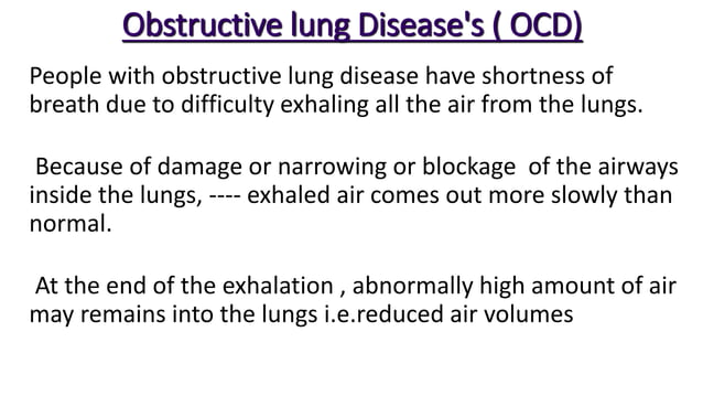 Obstructive vs Restructive lung Disease.pptx | Lung and Respiratory ...