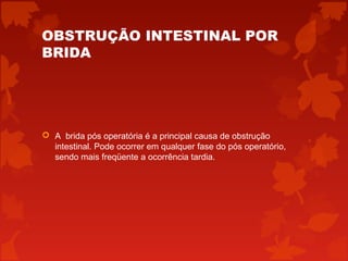 Fisiologia Humana - Obstrução Intestinal | PPT