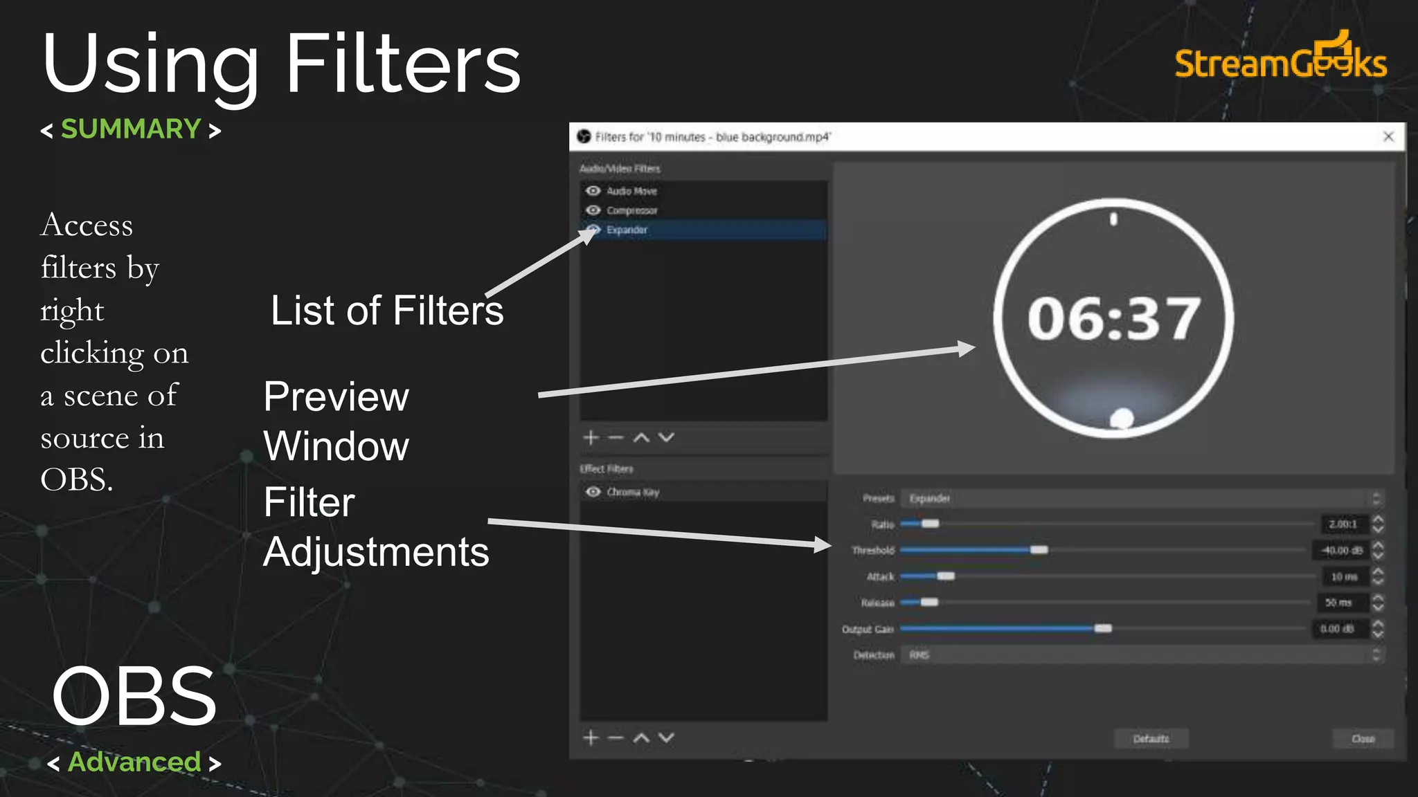 OBS Video filters | PPTX