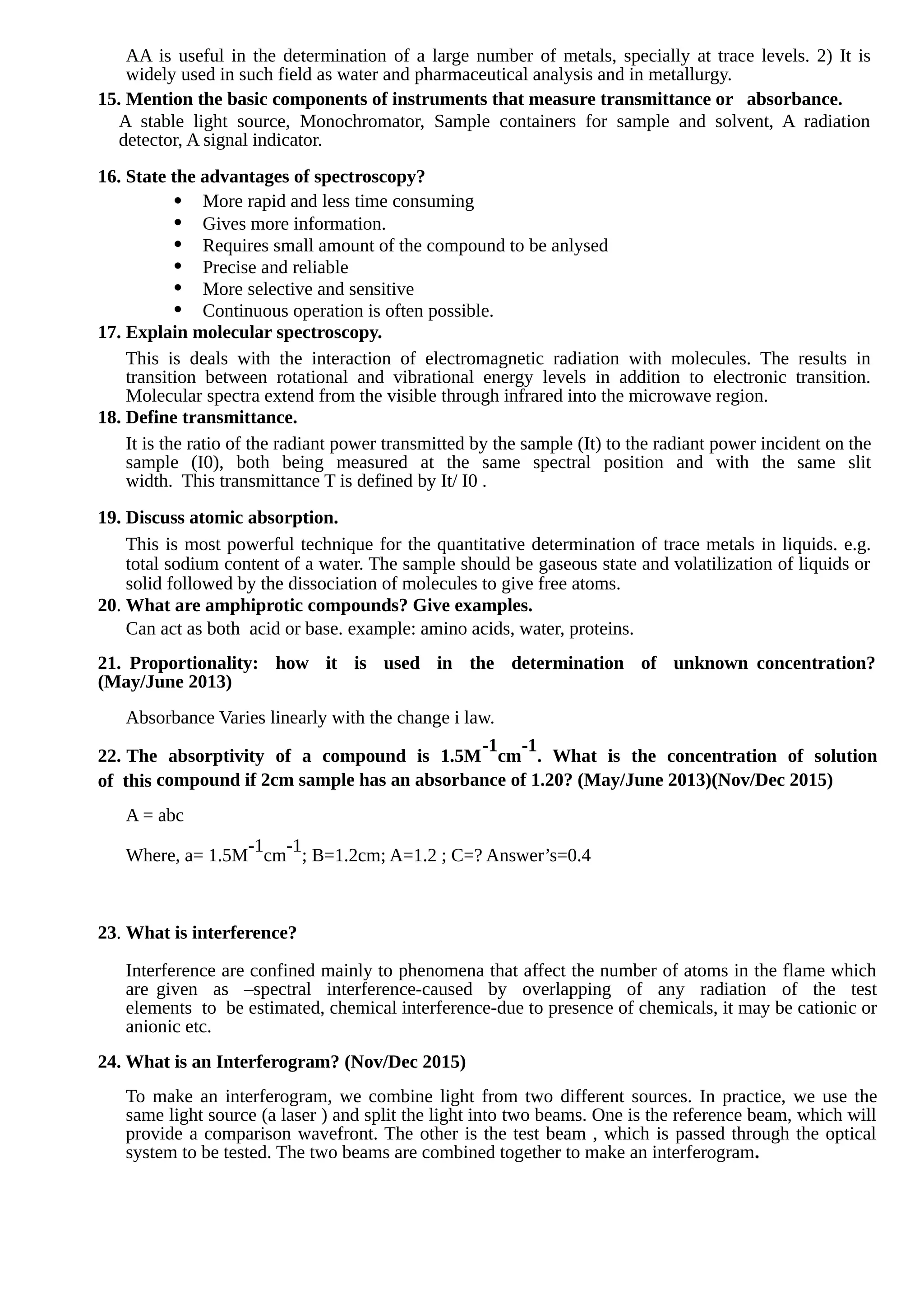 OBT751 Analytical methods Instrumentation materials | PDF
