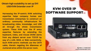 Obtain high scalability to set up DVI USB KVM Extender over IP | PPT