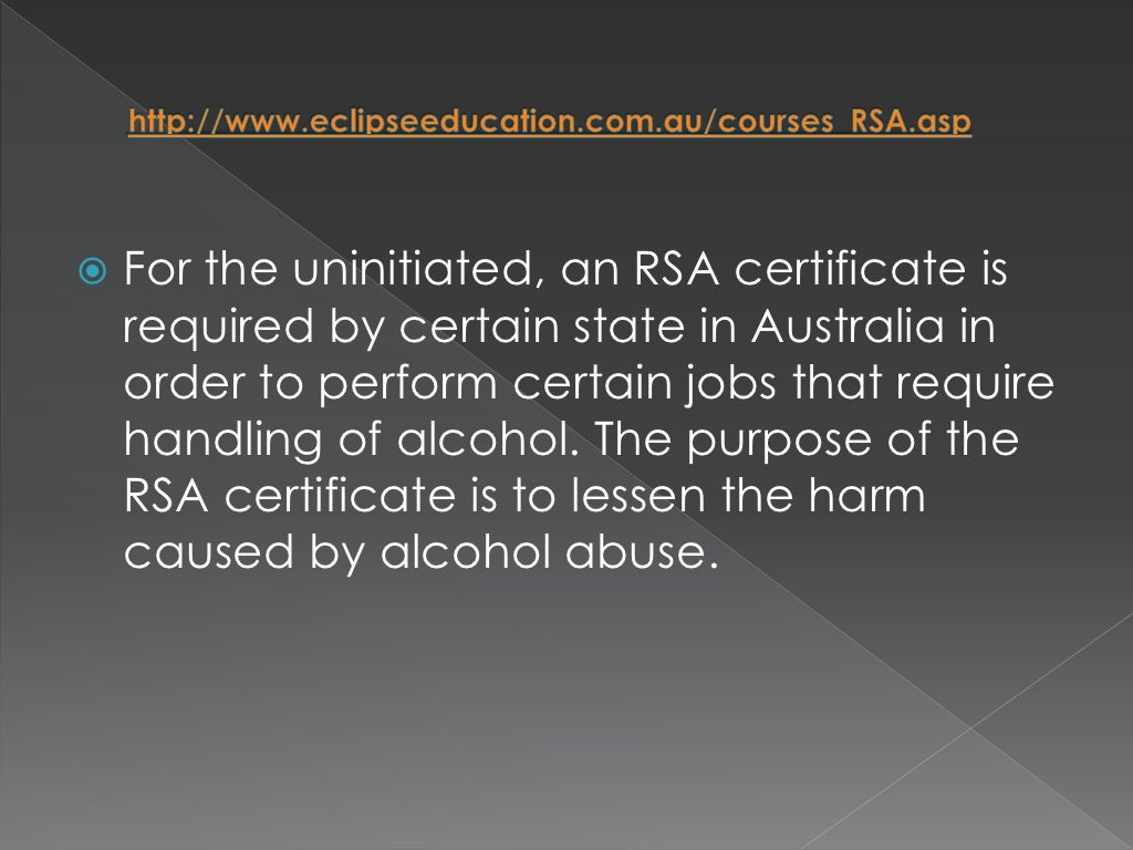 Obtaining an rsa certificate