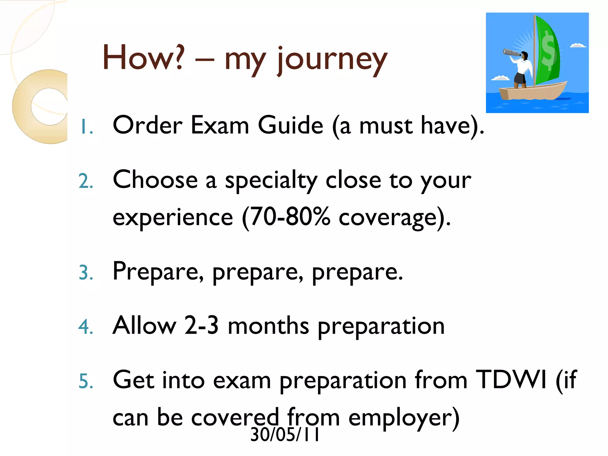 Obtaining Certification From TDWI | PPT