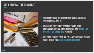 Obtaining federal and state tax id numbers | PPT