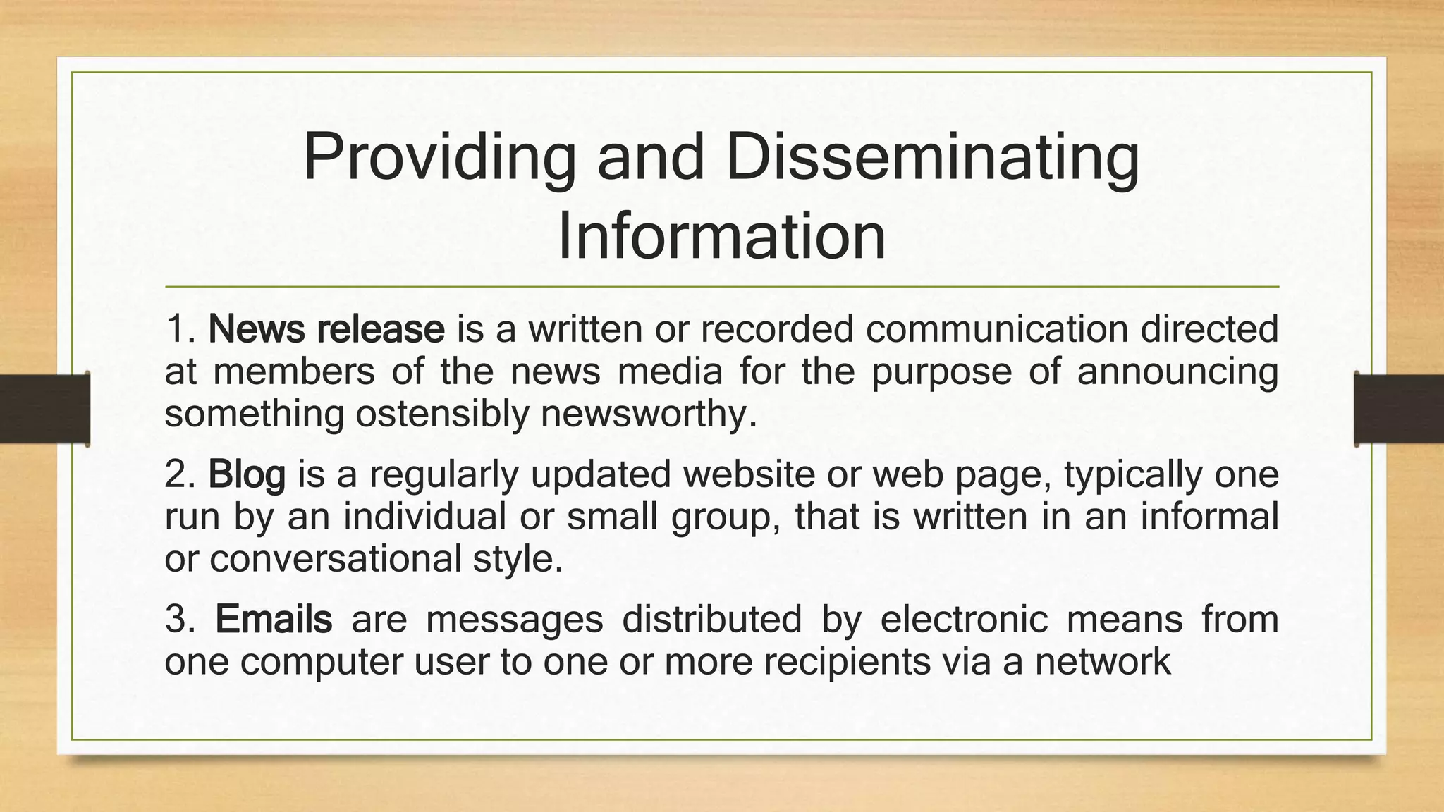 Obtaining, Providing and Disseminating Information.pptx