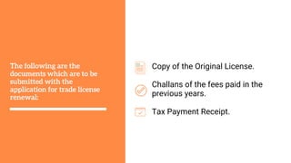 Trade License: Registration, Process & Renewal | PPTX