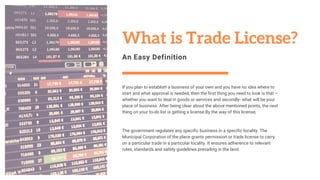 Trade License: Registration, Process & Renewal | PPTX