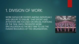 Fayol’s Principles of Management, Behavioural Approach to Management ...