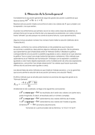 Obtención de la formula general | PDF