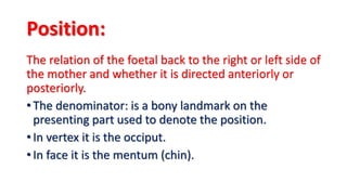 Obtetrics terms | PPTX