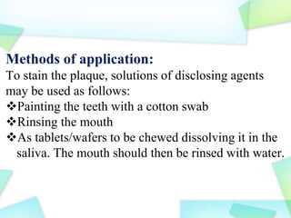 Obtudent, mummifying agents and disclosing agent | PPTX