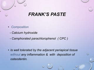 Obturating materials for primary teeth | PPTX