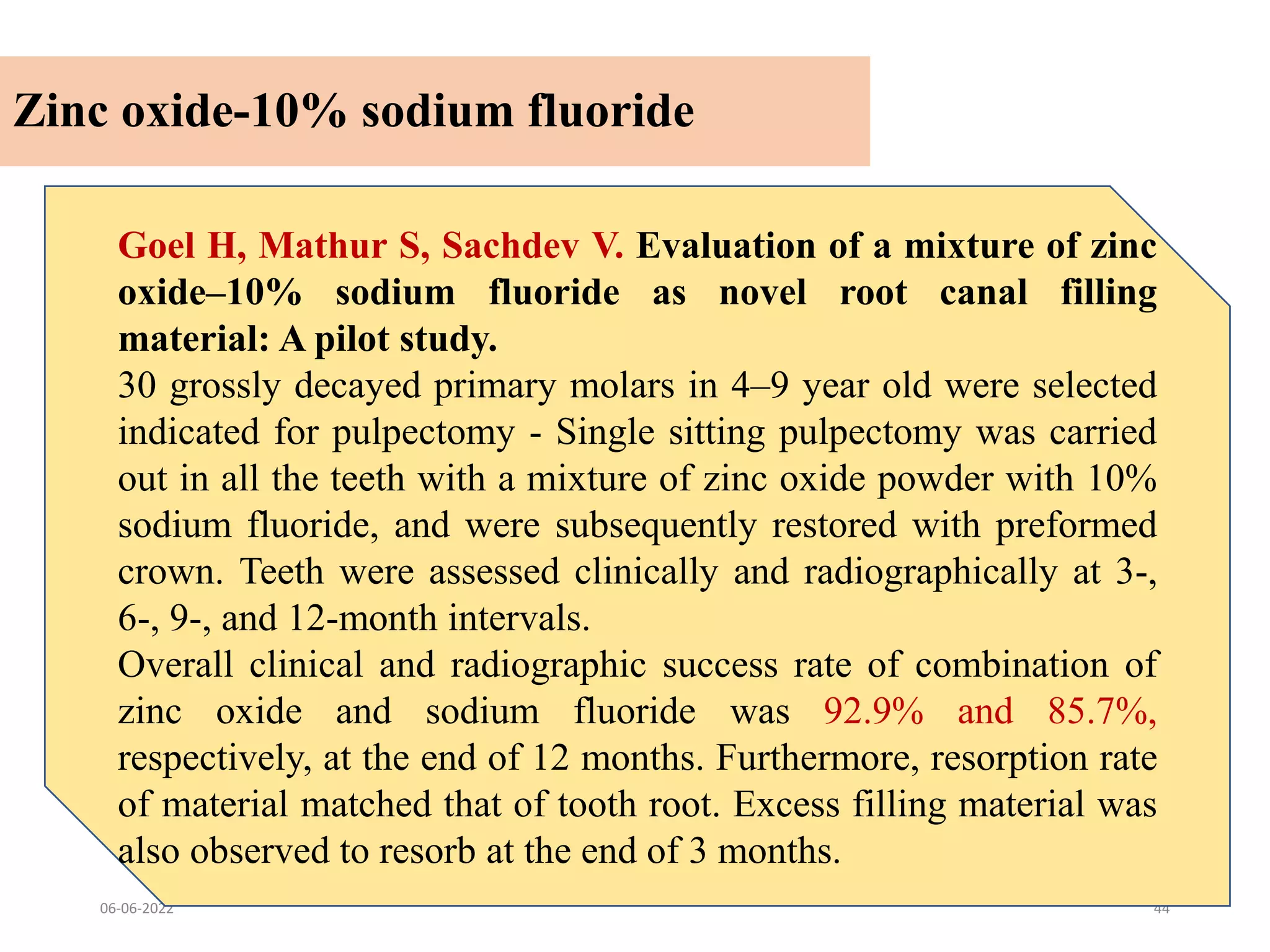 OBTURATING MATERIALS AND OBTURATION SYSTEMS IN PRIMARY TEETH | PPTX