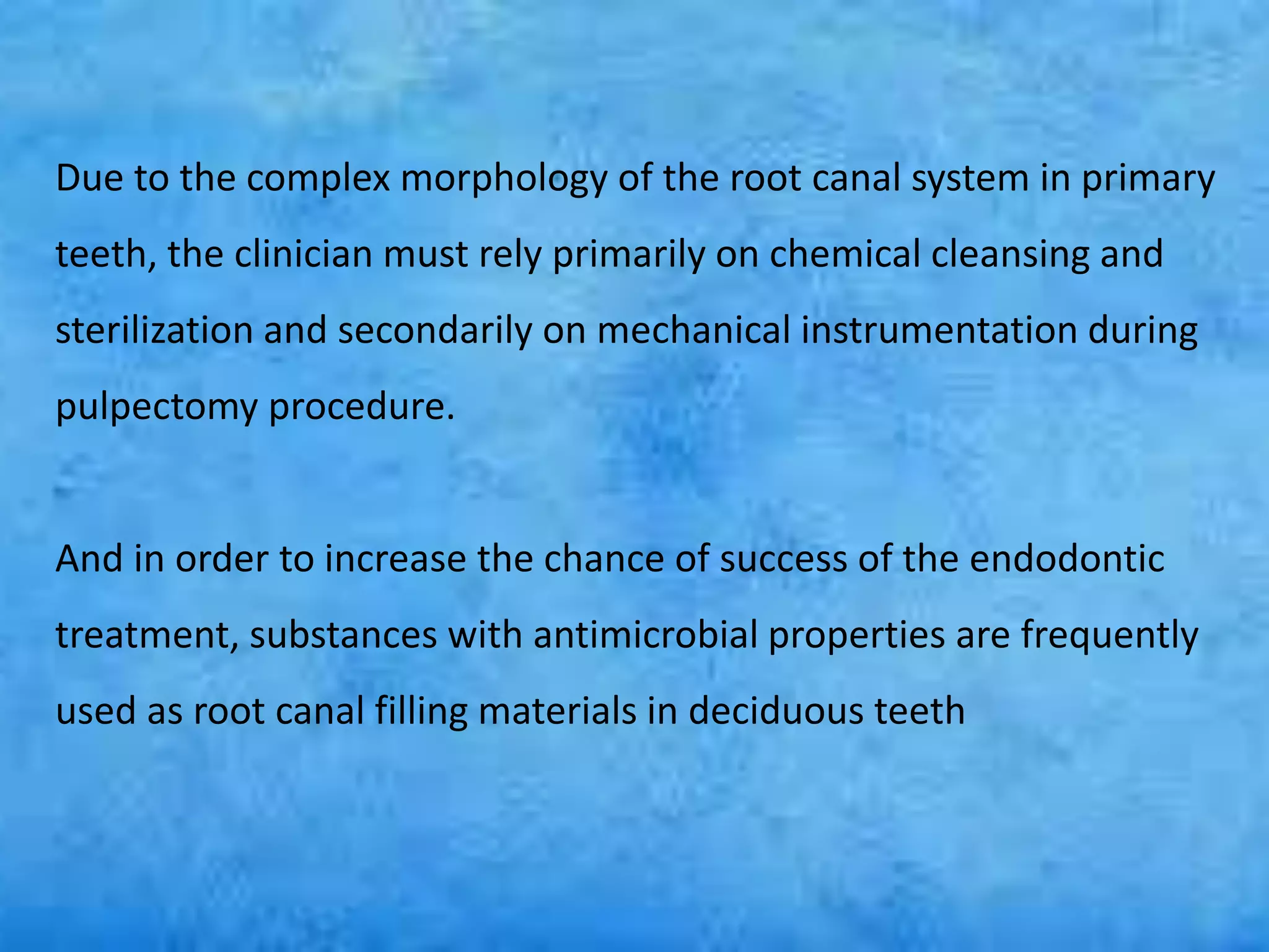 Obturating materials for primary tooth | PPTX