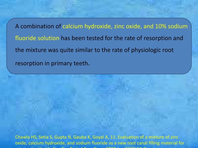 Obturating materials for primary tooth | PPTX | Dental Health ...
