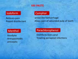 Obturating materials for primary tooth | PPTX