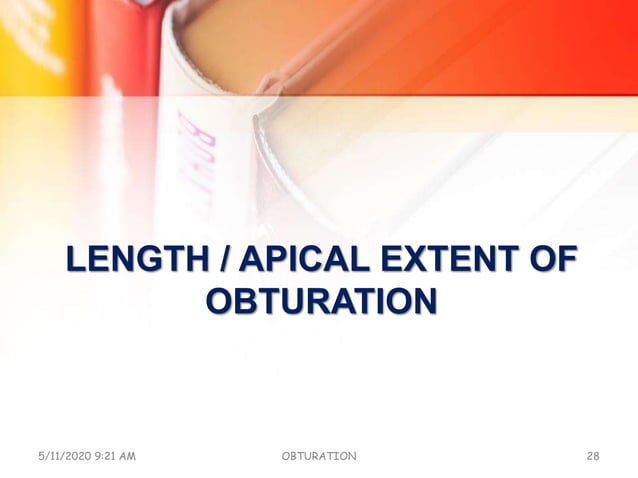 Obturation | PPTX