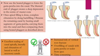 Obturation of Root canal systems or Root canal obturation | PDF