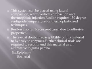 Obturation materials | PPTX