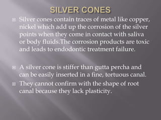 Obturation materials | PPTX