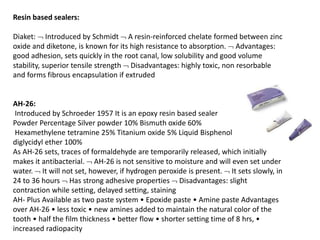 Obturation of root canal system | PPT