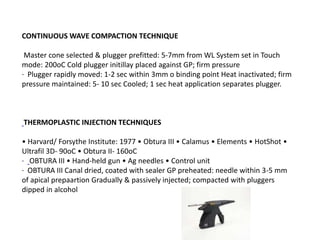 Obturation of root canal system | PPT