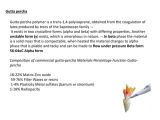 Obturation of root canal system | PPT