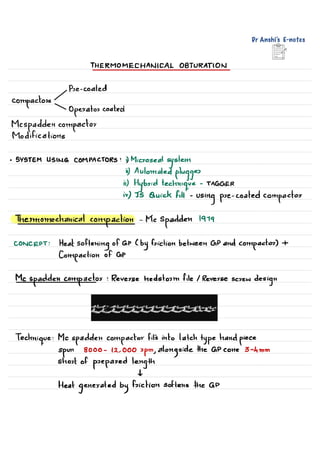 OBTURATION part 2 (2021 update) -Dr Anshida v p | PDF
