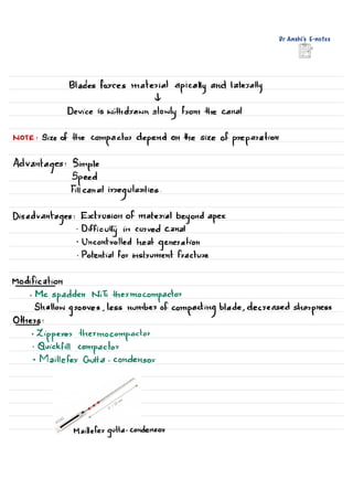 OBTURATION part 2 (2021 update) -Dr Anshida v p | PDF