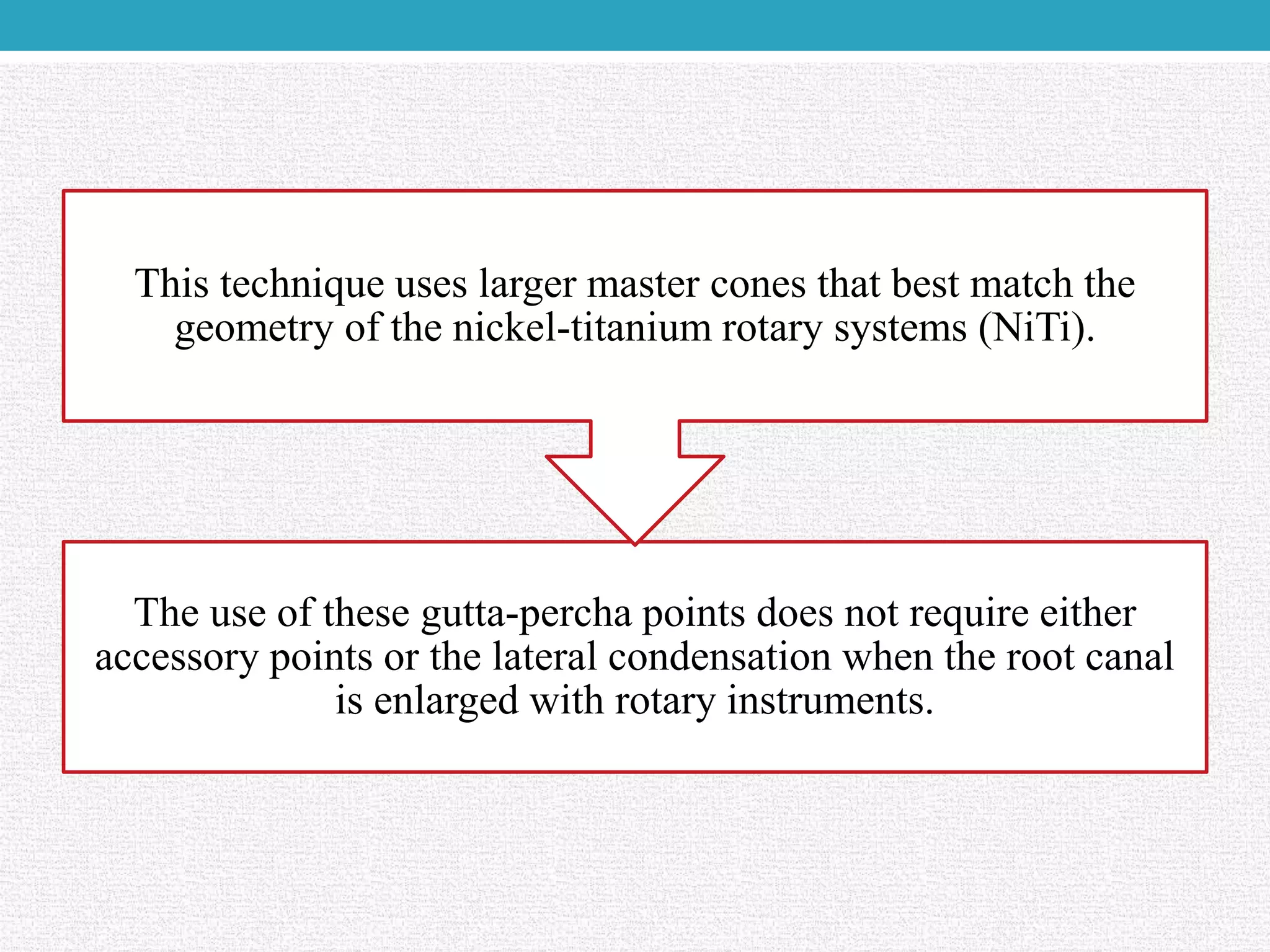 Obturation technique | PPTX