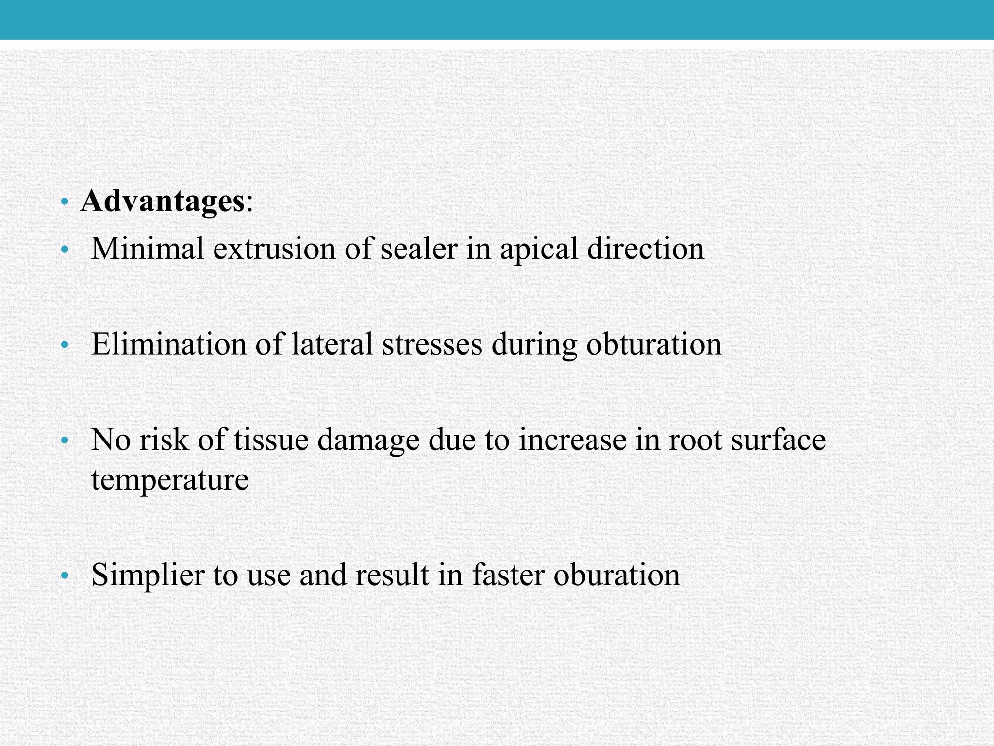 Obturation technique | PPTX