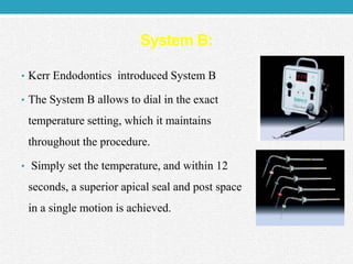 Obturation technique | PPTX
