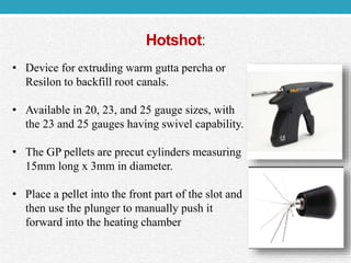 Obturation technique | PPTX