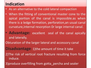 Obturation techniques | PPTX