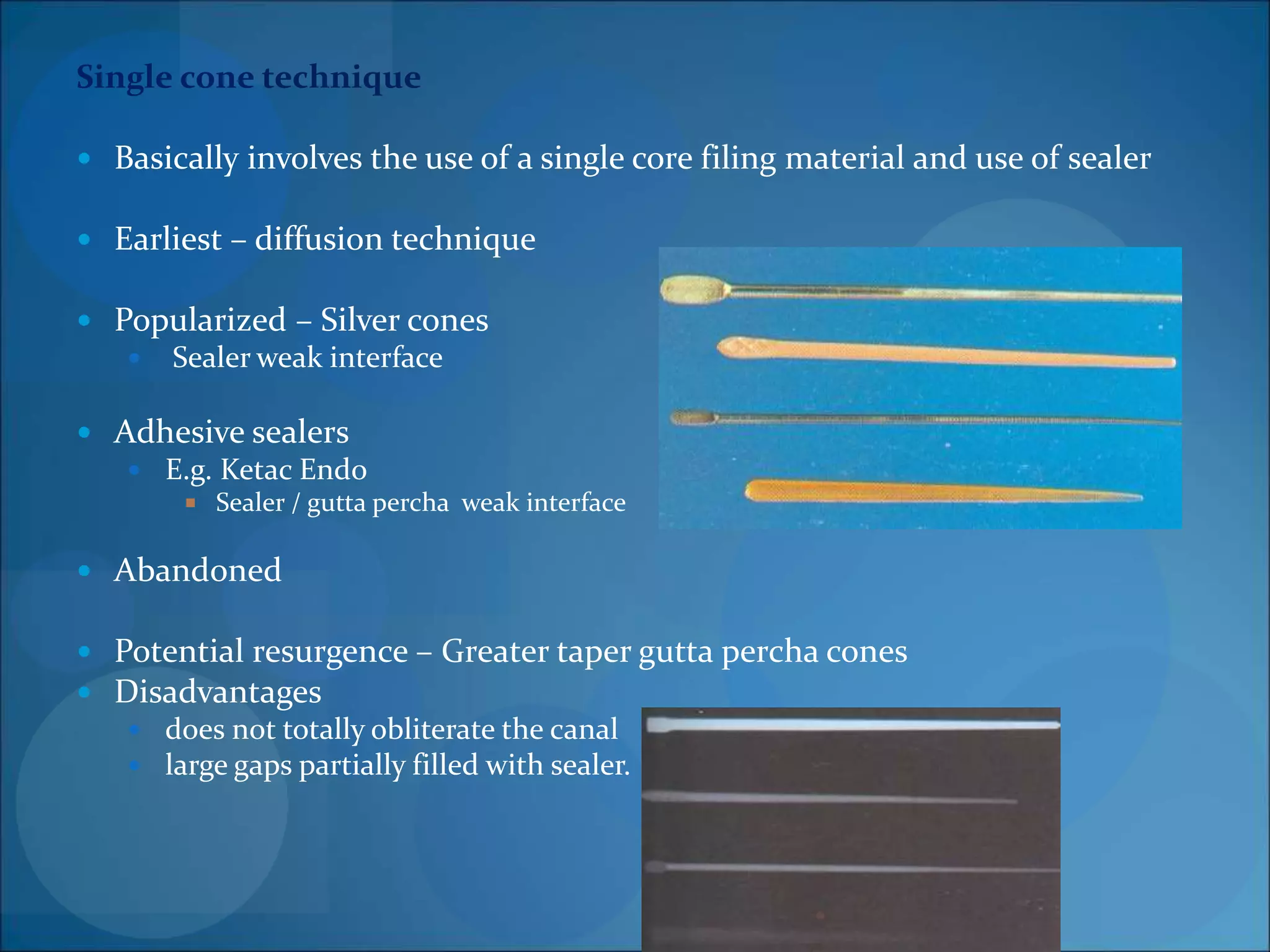 obturation techniques | PPT