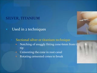 obturation techniques | PPT