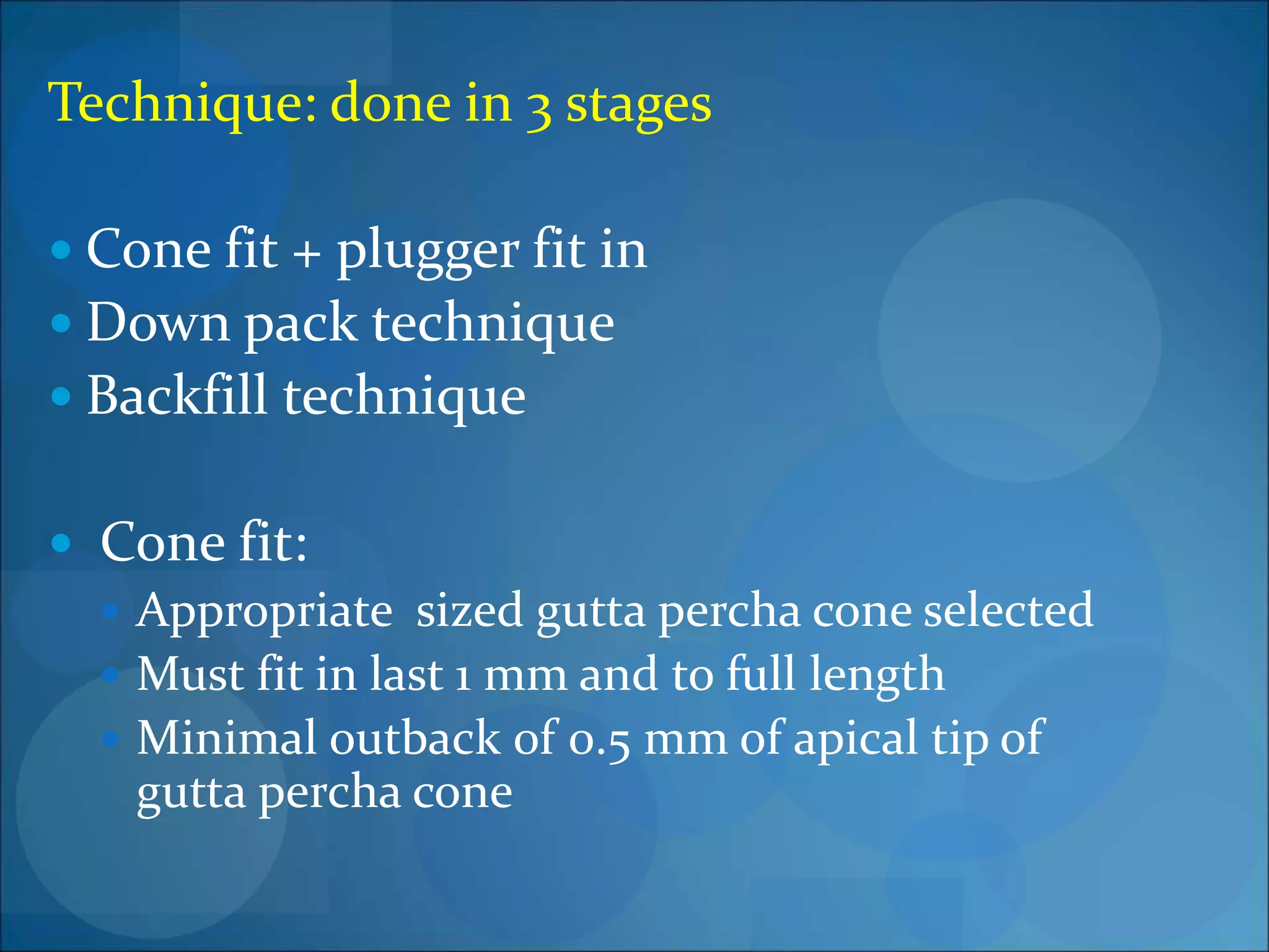 obturation techniques.ppt