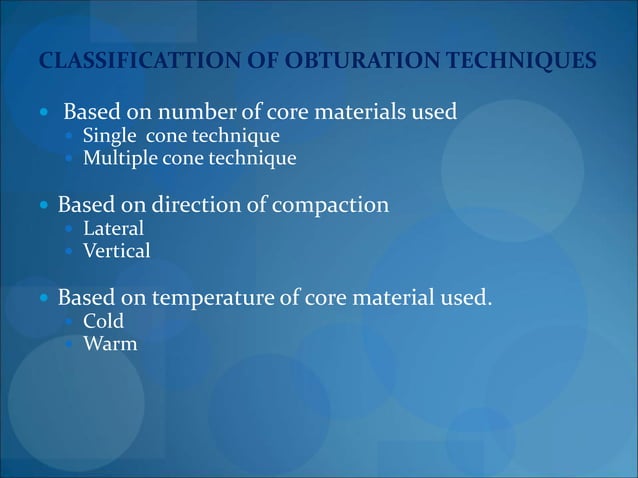 obturation techniques.ppt