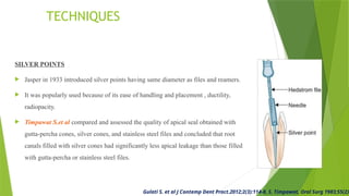 obturation techniques in endodontics.pptx