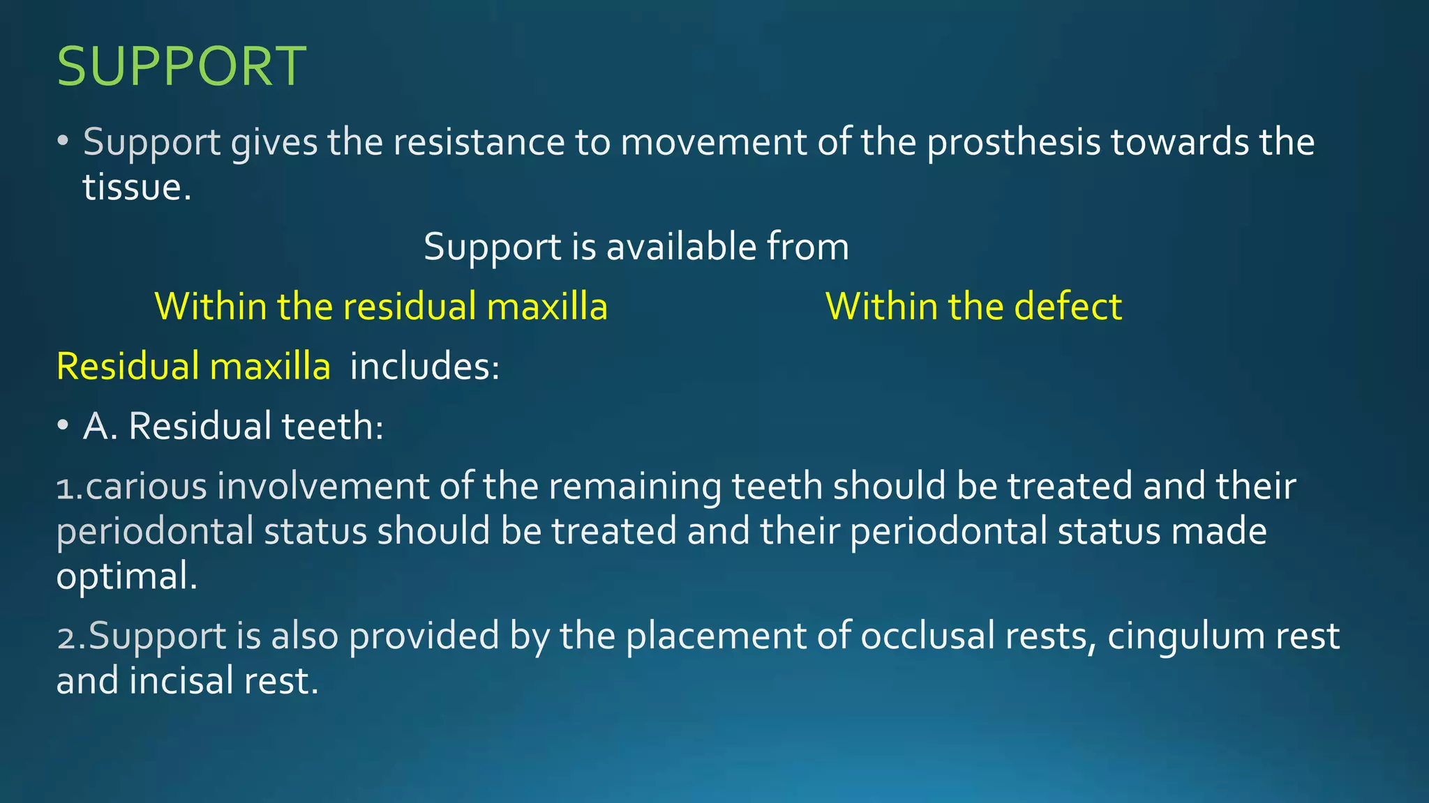 Obturator prosthesis for management of maxillary defects | PPTX