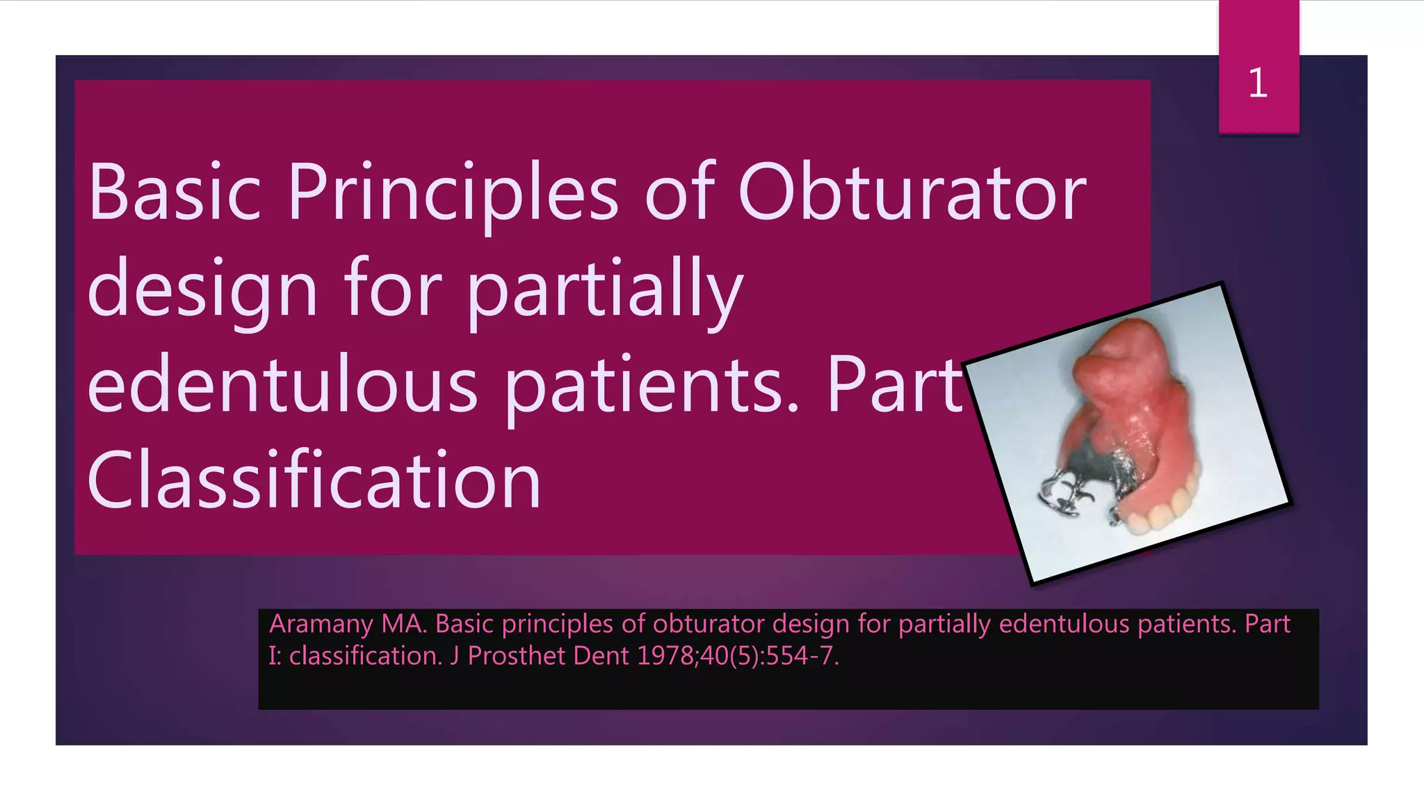 Obturator ppt | PPTX